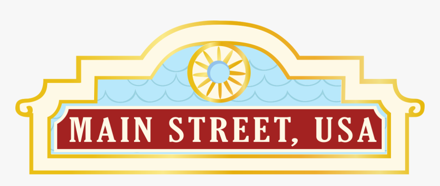 Disneyland Main Street Usa Sign, HD Png Download , Transparent Png ...