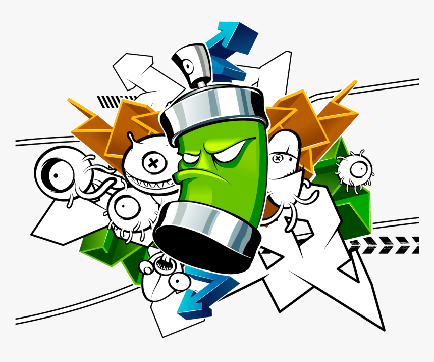 Clipart Resolution 1352*1096 - Graffiti Can Cartoon, HD Png Download ...