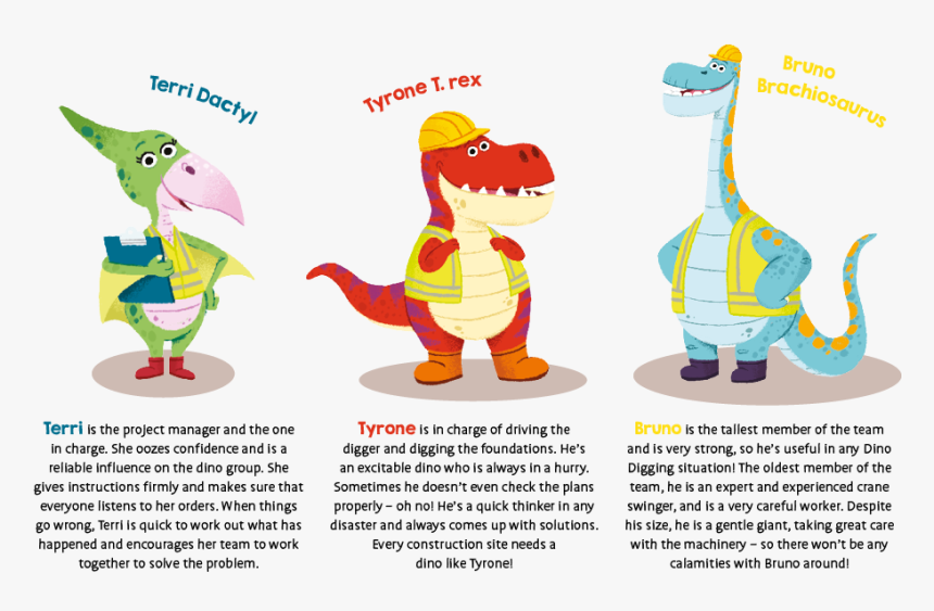 Dino Diggers Character Profiles - Cartoon, HD Png Download ...
