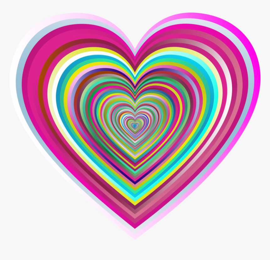 Heart,love,graphic Design - Heart Design Psychedelic, HD Png Download ...
