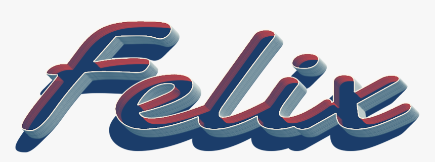 Felix 3d Letter Png Name - Graphic Design, Transparent Png ...