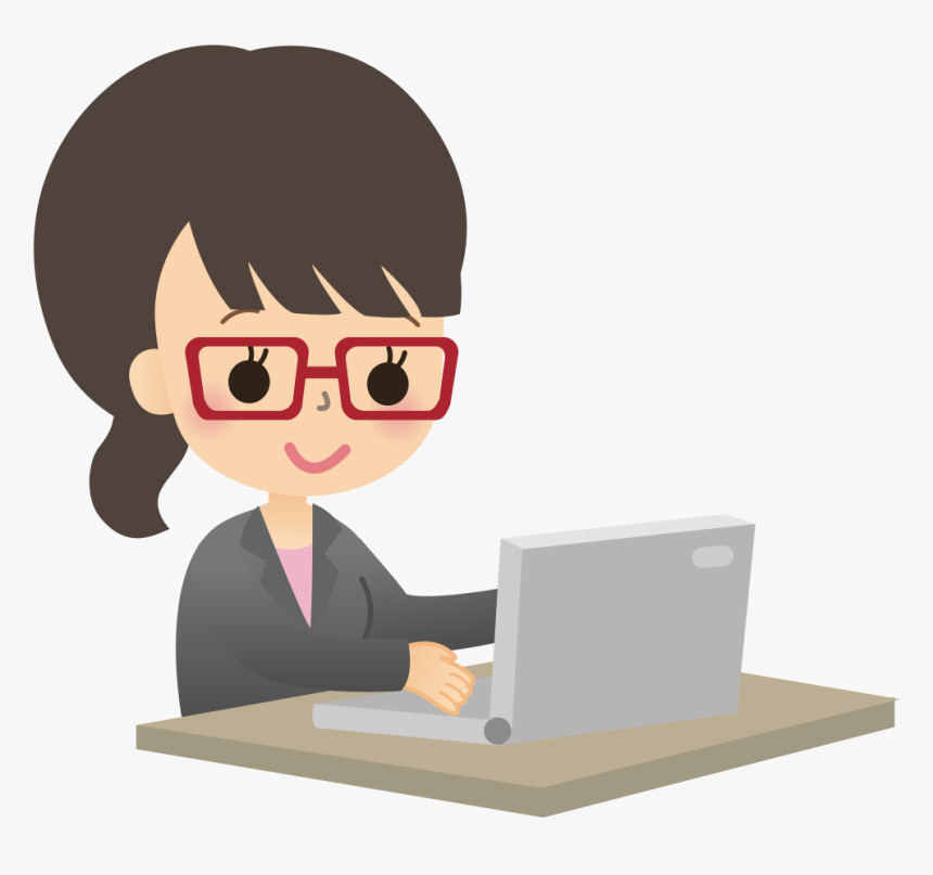 Female Computer User - Female Computer Scientist Cartoon, HD Png ...