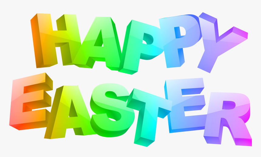 Clip Art Happy Easter Text Art - Graphic Design, HD Png Download ...