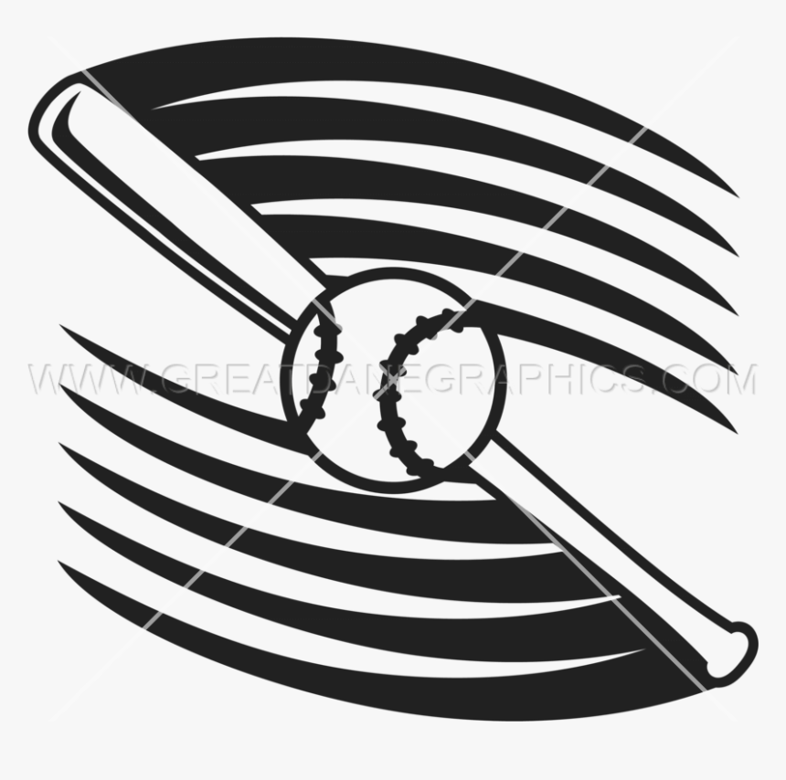 Baseball Bat Swoosh Production Ready Artwork For T - Vector Graphics ...