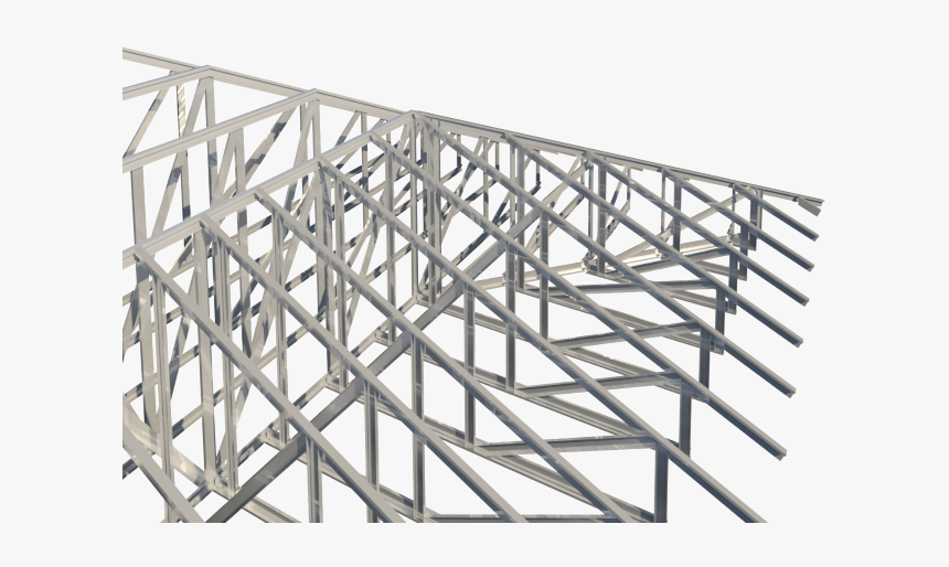 Steel Frame Roof Trusses, HD Png Download , Transparent Png Image - PNGitem