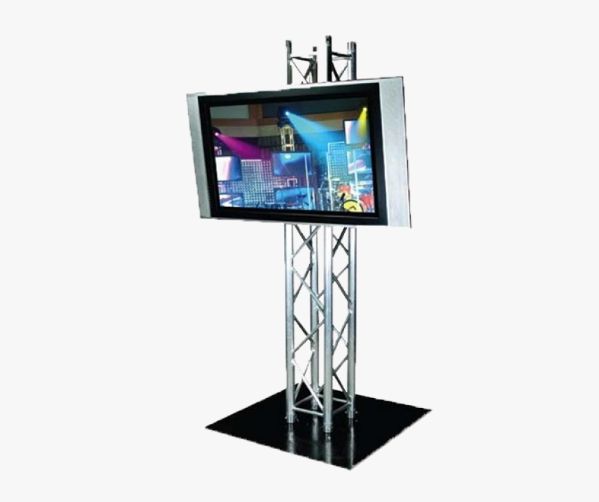 Totem Truss Stand Tv Mounting - Stage Truss Tv Mount, HD Png Download ...