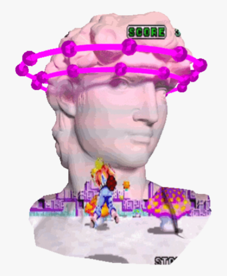 Transparent Vaporwave Bust Png - Michael Angelo, Png Download ...