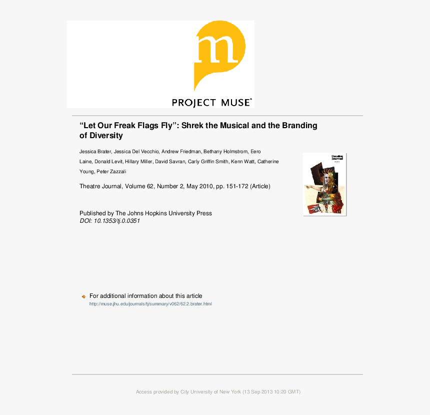 Project Muse, HD Png Download , Transparent Png Image - PNGitem