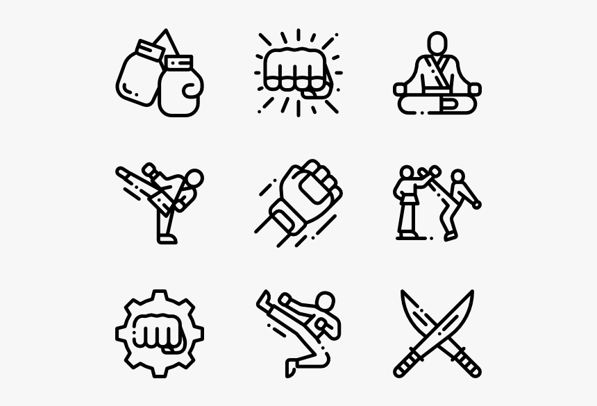 Martial Arts - Martial Arts Icon, HD Png Download , Transparent Png ...