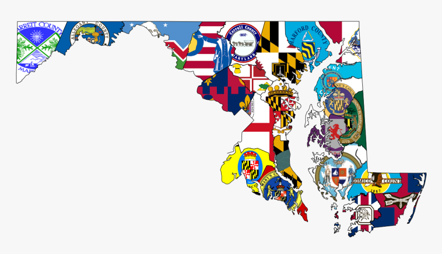 Transparent Maryland Flag Png - Flag Of Howard County Md, Png Download ...