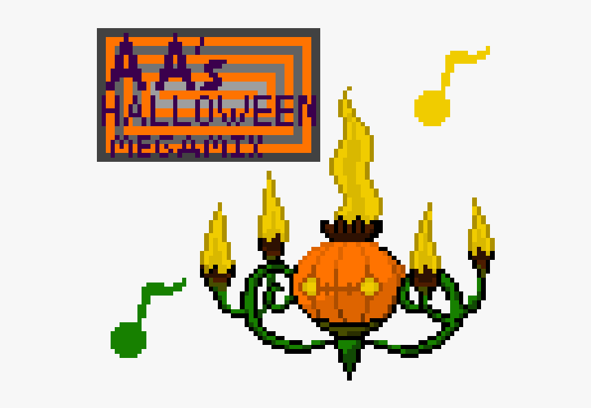 Pixel Art Pokemon Chandelure, HD Png Download , Transparent Png Image ...