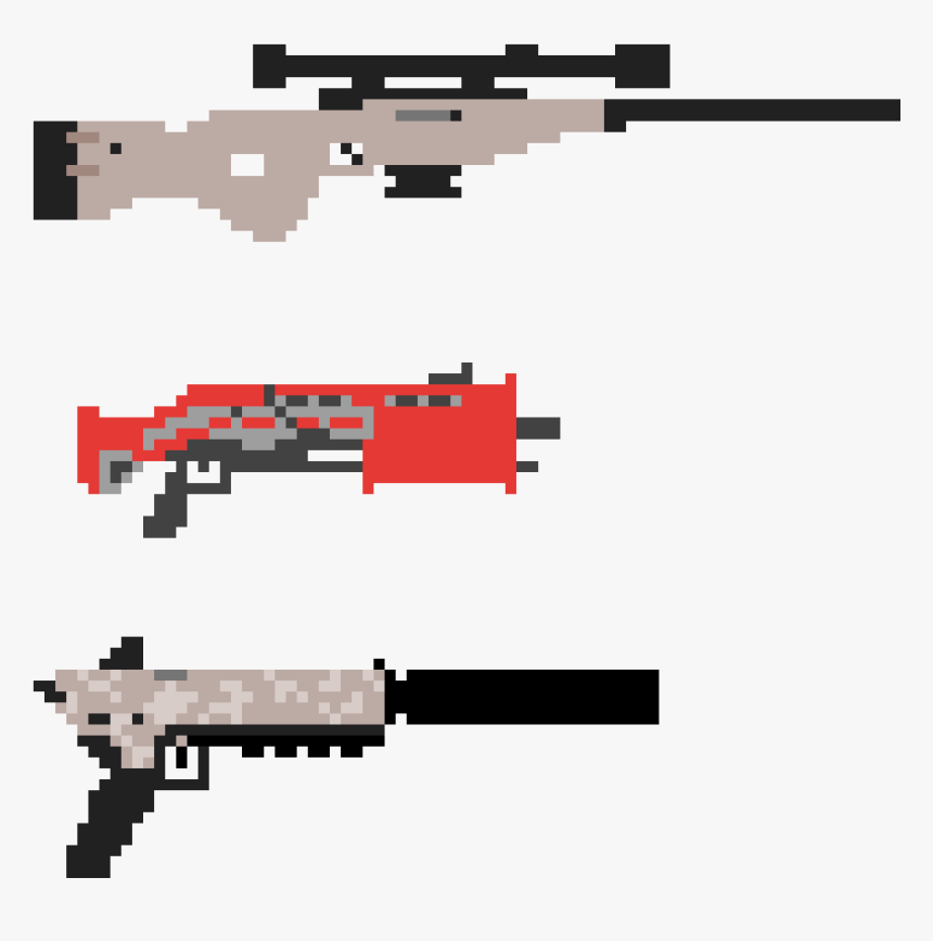 Firearm , Png Download - Perler Beads Fortnite Guns, Transparent Png ...