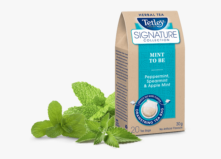 Tetley Signature Collection Mint To Be - Tetley, HD Png Download ...