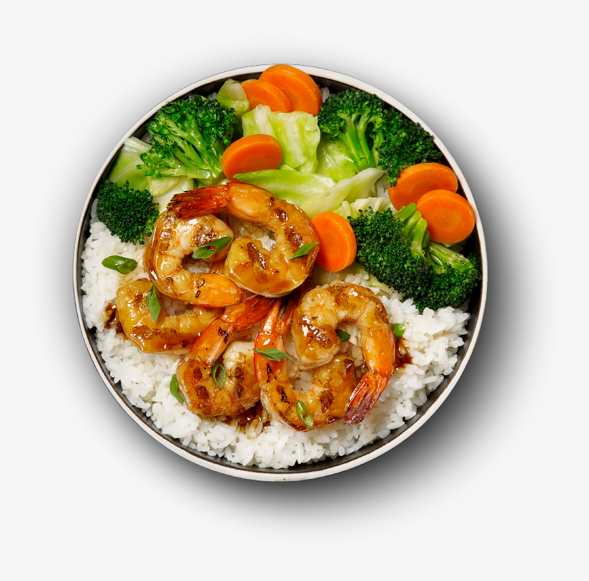Shrimp Veggie Bowl - Waba Grill Shrimp Bowl, HD Png Download ...
