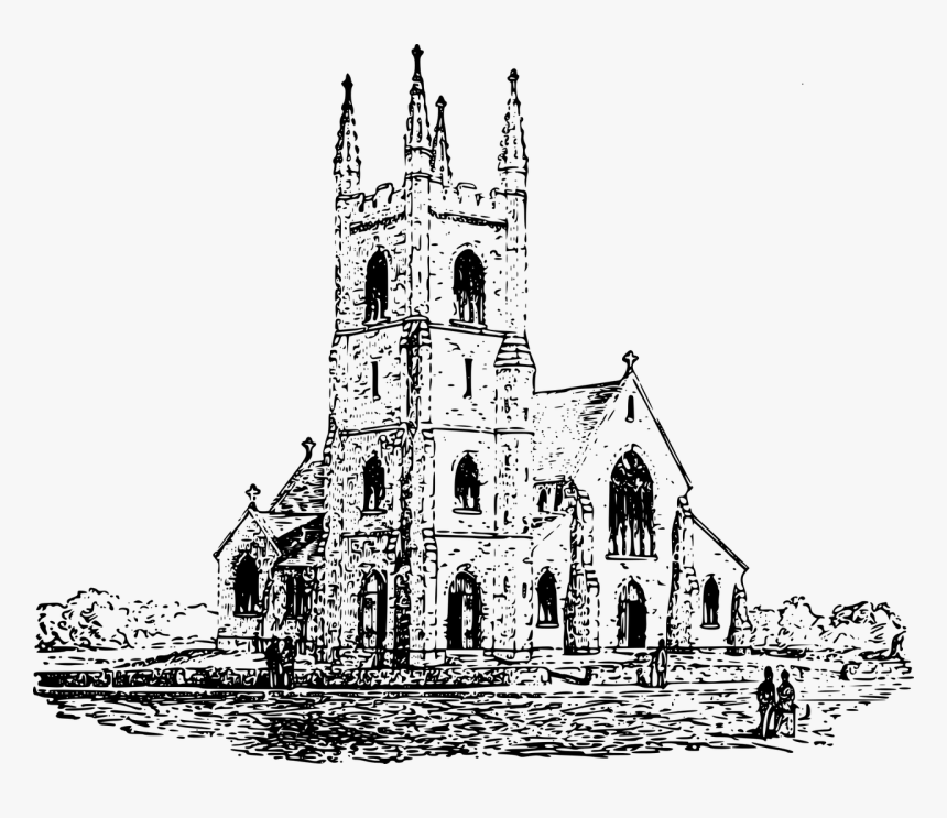 Transparent Church Building Png - Christian Church Black And White, Png ...