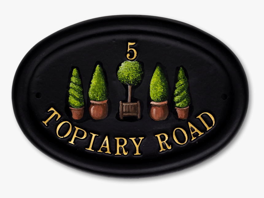 Topiary House Sign - Bullet, HD Png Download , Transparent Png Image ...