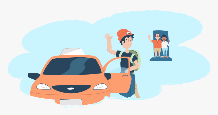 Image Result For Leaving For University Cartoon - Leave Home, HD Png ...