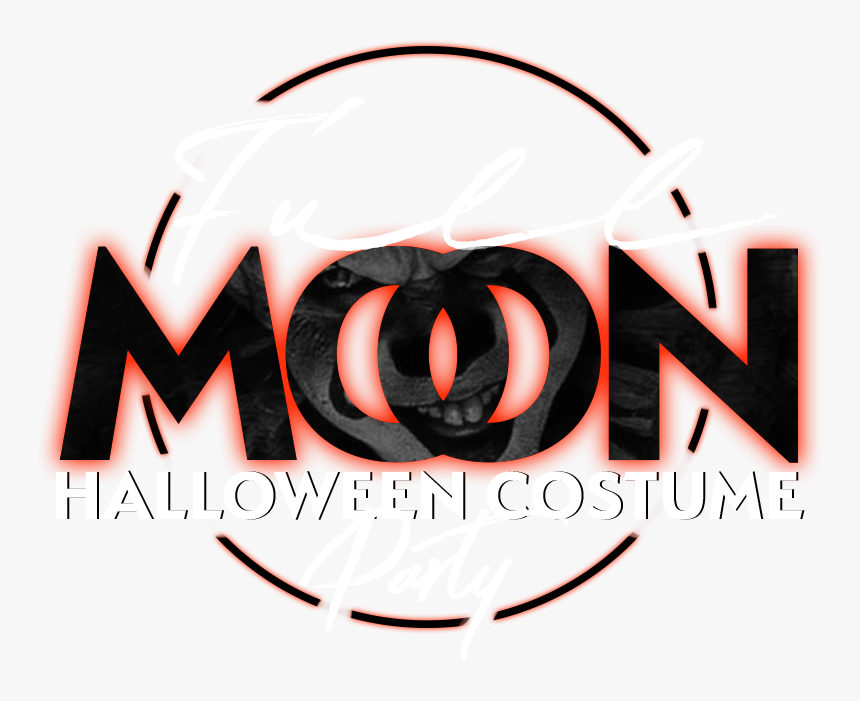 Full Moon Halloween Costume Party - Graphic Design, HD Png Download ...