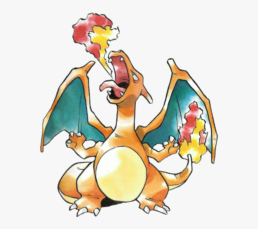 006charizard Rg - Charizard Red Artwork, HD Png Download , Transparent ...