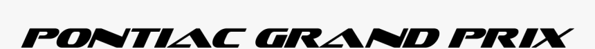 Pontiac Grand Prix - Grand Prix Font, HD Png Download , Transparent Png ...