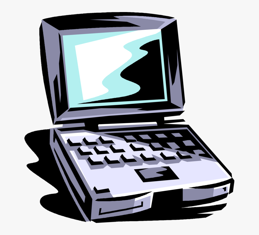 Vector Illustration Of Laptop Or Notebook Portable - Netbook, HD Png ...