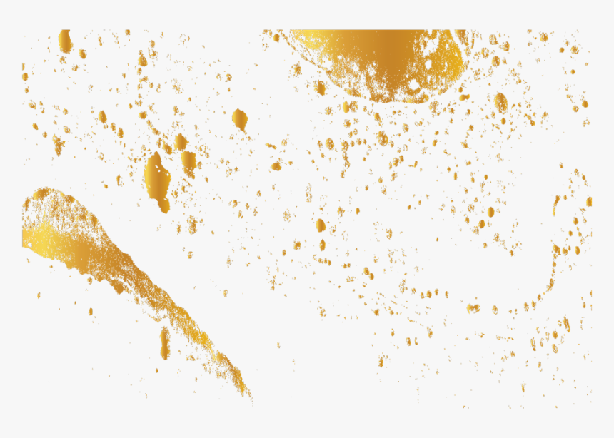 20 Yellow Watercolor Splatter Gold Paint Splatter Transparent - Gold ...