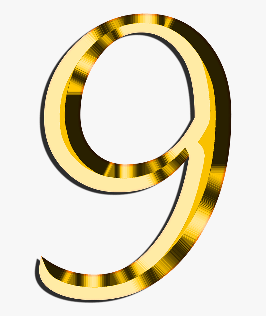 Golden Number - Golden Number 9 Png, Transparent Png , Transparent Png ...