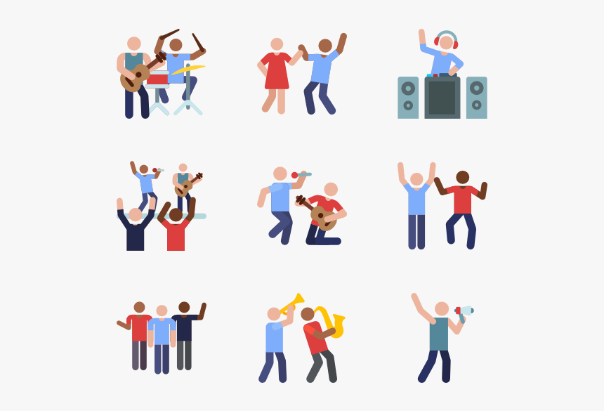 Essential Set - Festival People Icon Music, HD Png Download ...