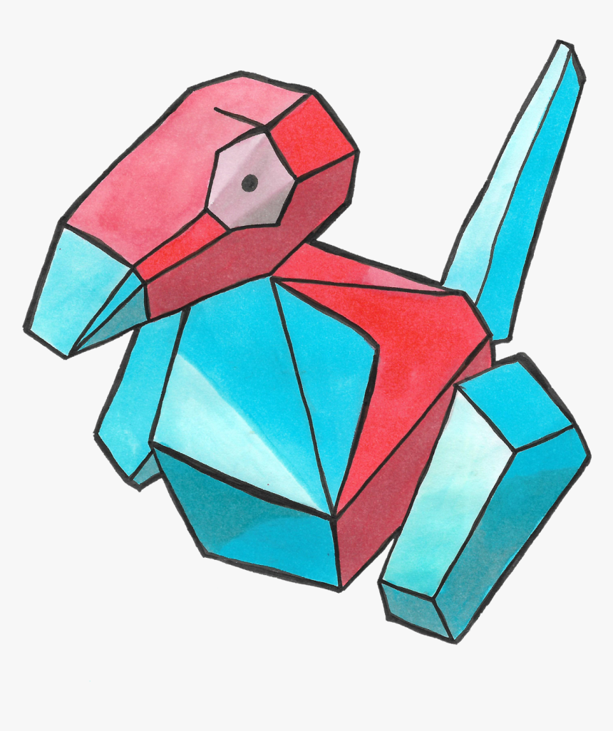 Transparent Porygon Png - Origami, Png Download , Transparent Png Image ...