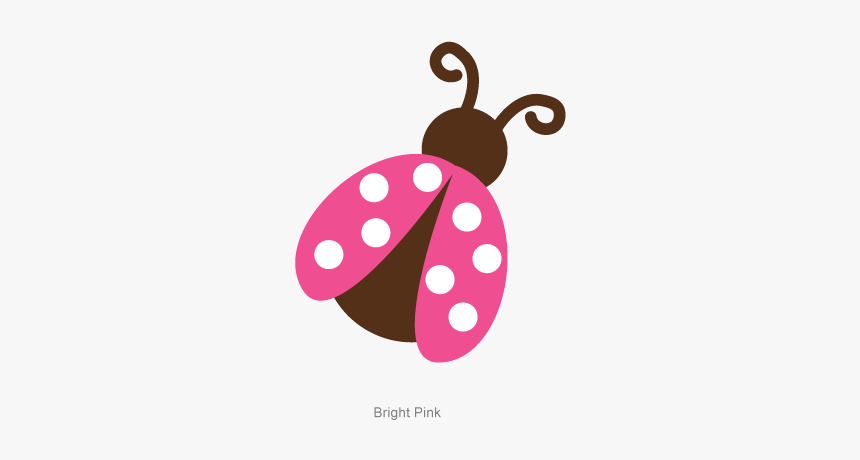 Ladybugs Clipart Trail - Hot Pink Lady Bug, HD Png Download ...