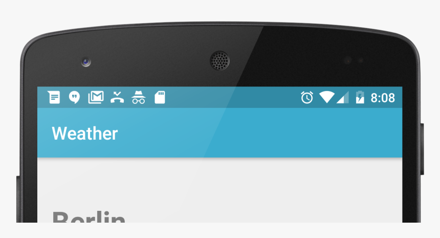 Android Status Bar, HD Png Download , Transparent Png Image - PNGitem
