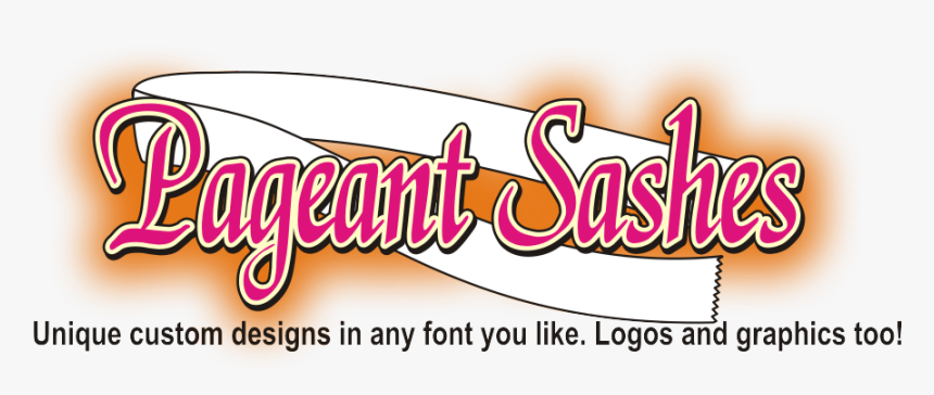 Custom Printed Pageant Sashes - Printable Pageant Sash, HD Png Download ...