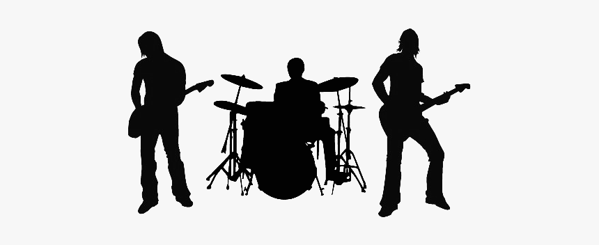 Rock Band Silhouette Png, Transparent Png , Transparent Png Image - PNGitem