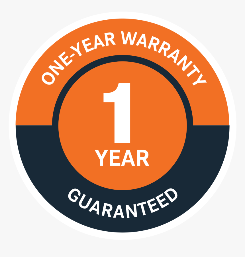 1 Year Warranty Logo, HD Png Download , Transparent Png Image - PNGitem