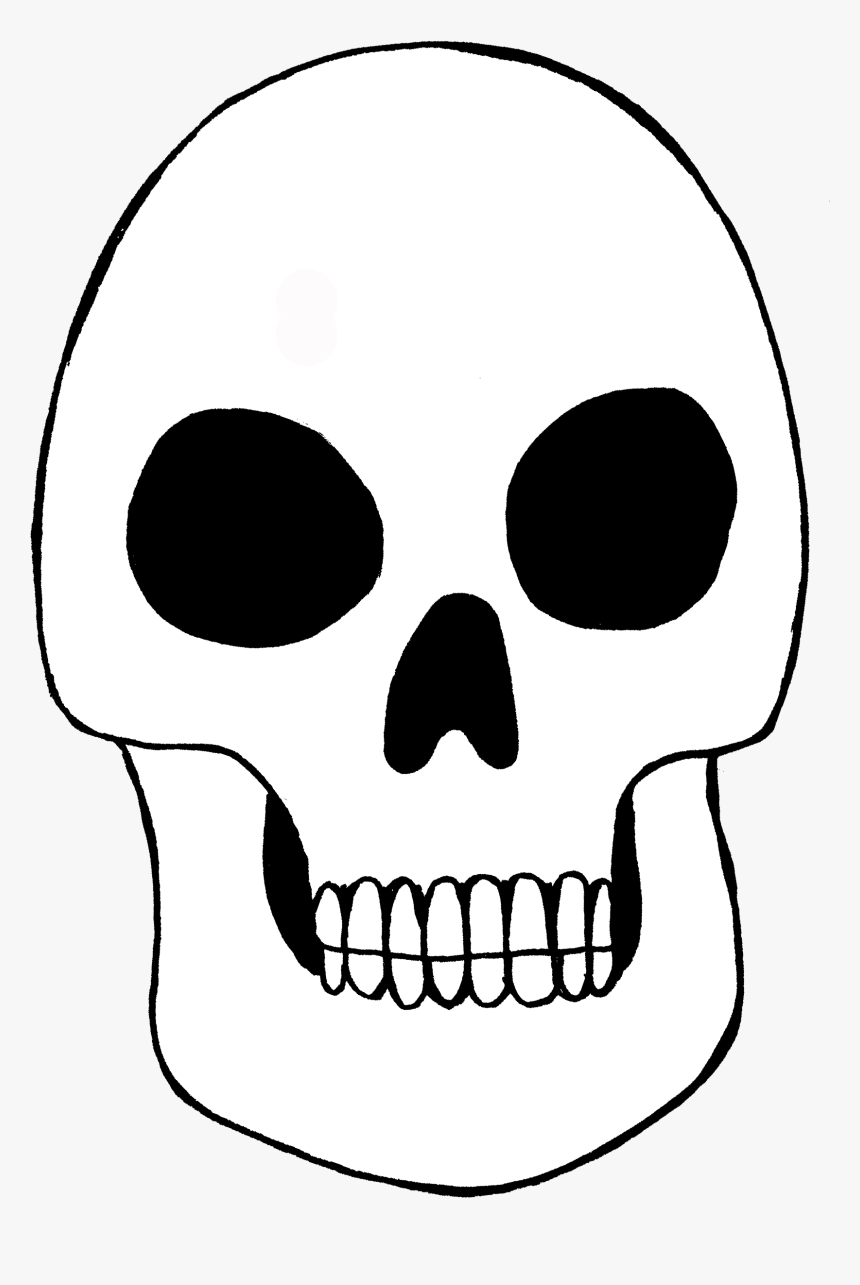 Free Blank Skull Printable - Skeleton Skull Printable, HD Png Download ...