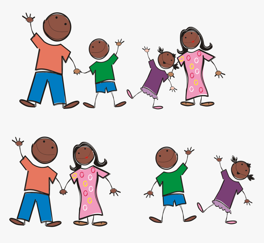 Stick Figure Drawing Clip Art - Stick Figure African American, HD Png ...