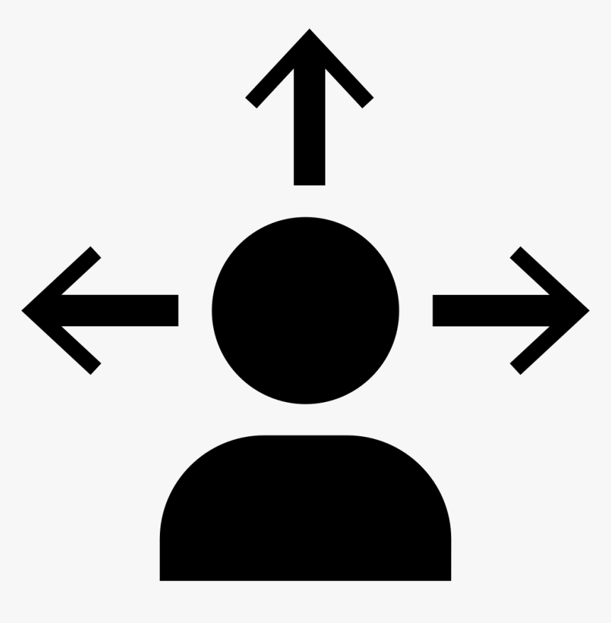 Man Head With Arrows To Different Directions - Head With Arrows Icon ...