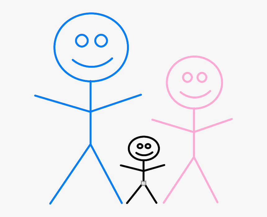 Family Of 3 Stick Figures