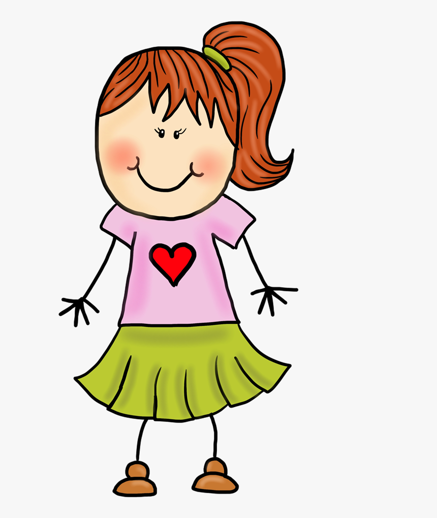 Stick Figure Colored Girl, HD Png Download , Transparent Png Image ...