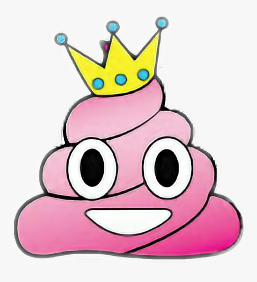 Pink Poop Emoji Clipart - Poop Emoji With Crown, HD Png Download ...