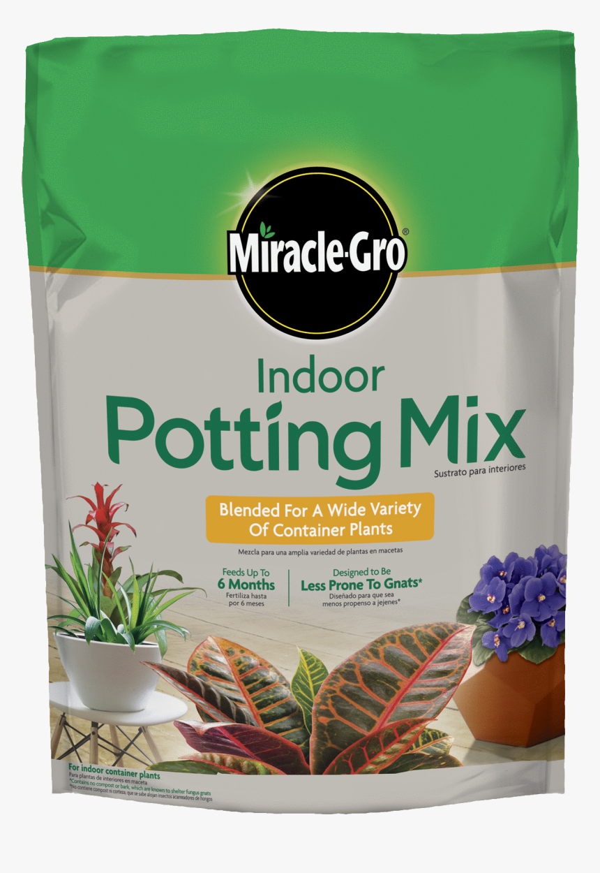Planting Soil Mix Png - Miracle Gro Indoor Potting Mix, Transparent Png ...