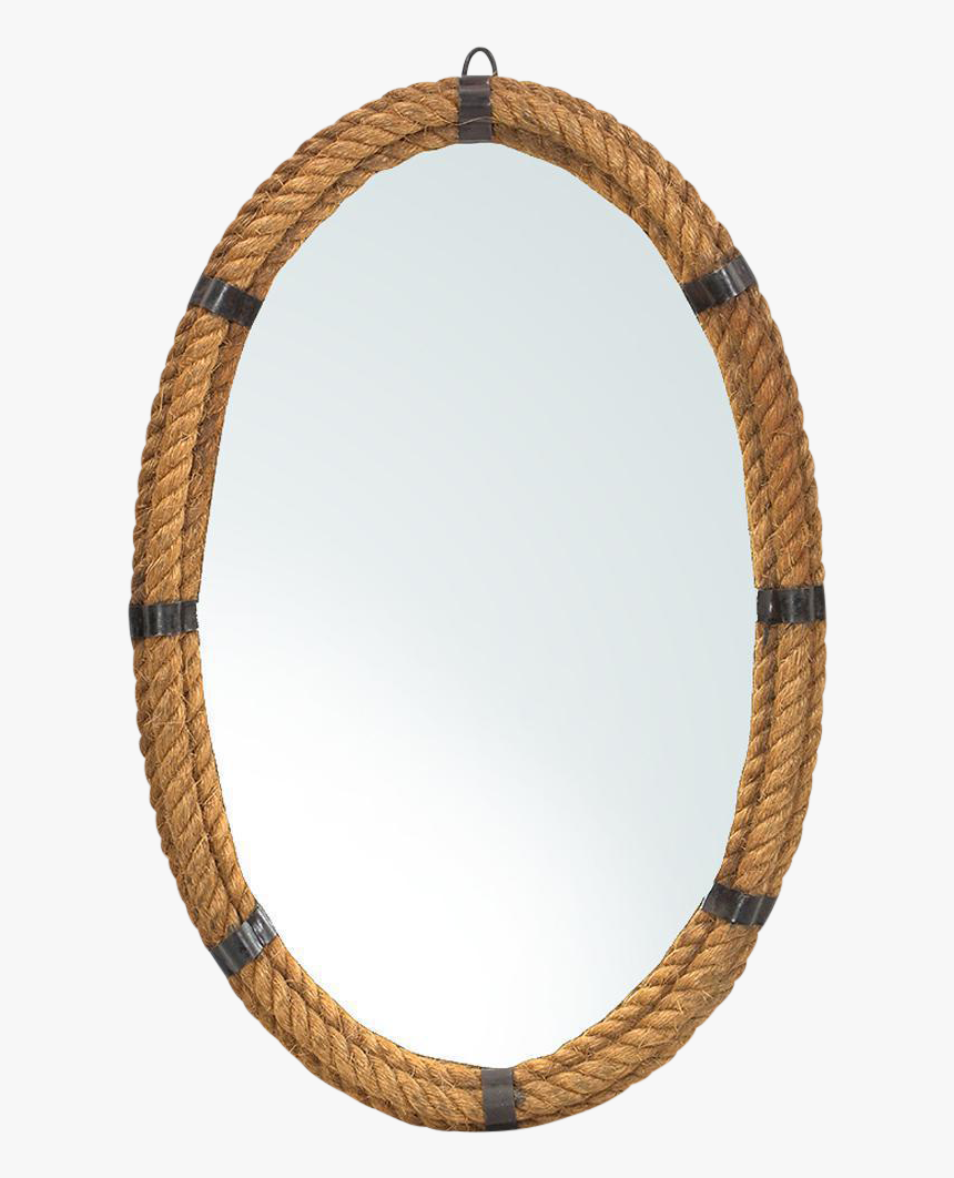 Nautical Rope Png - Oval Nautical Rope Mirror, Transparent Png ...