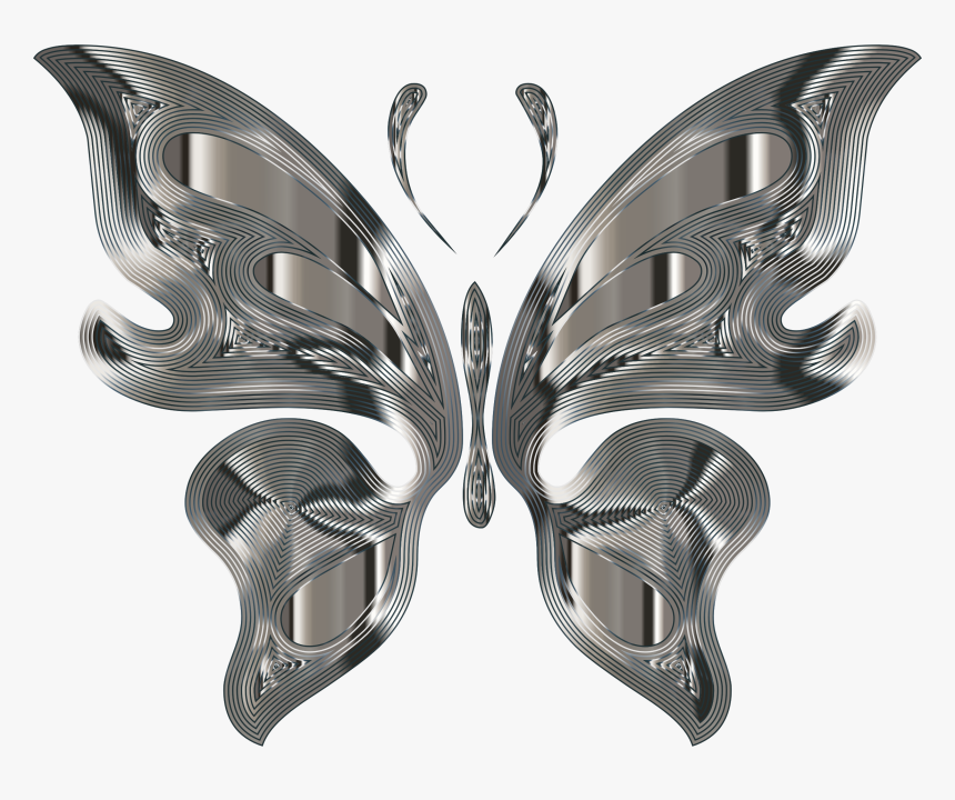 Transparent Silver Background Png - Silver Butterfly Transparent ...