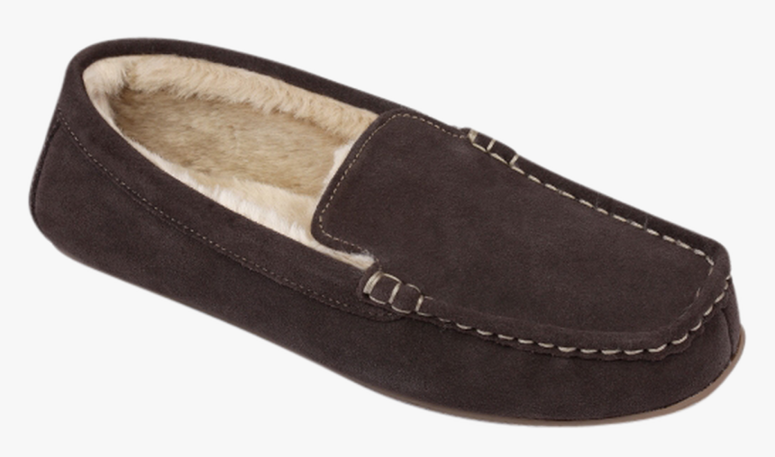 Ruby Ed Mens Bear Suede Moccasin Slipper - Slip-on Shoe, HD Png ...