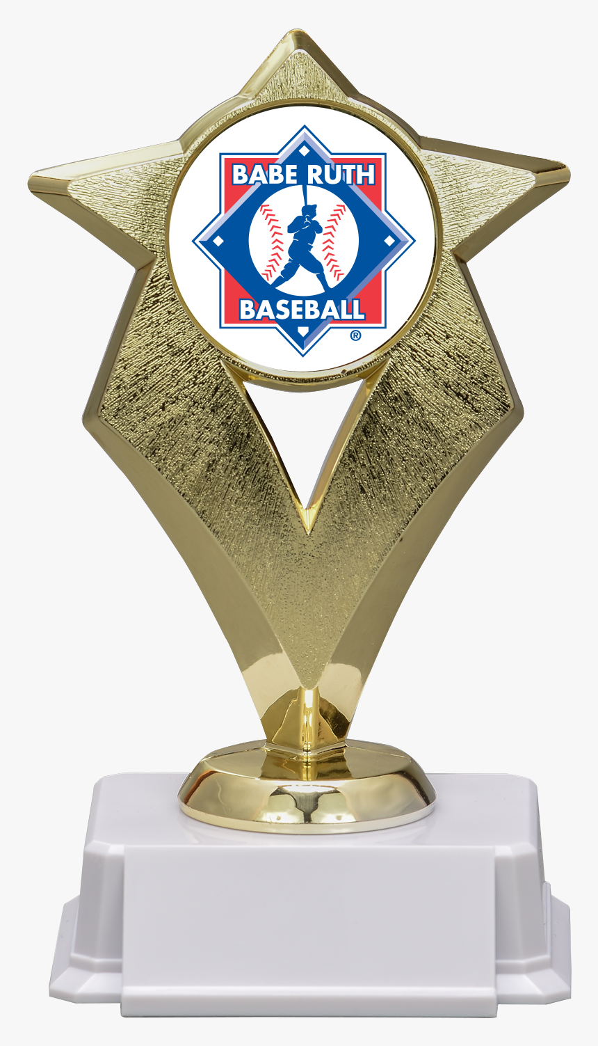 Gold Star Trophy - Babe Ruth Baseball, HD Png Download , Transparent ...