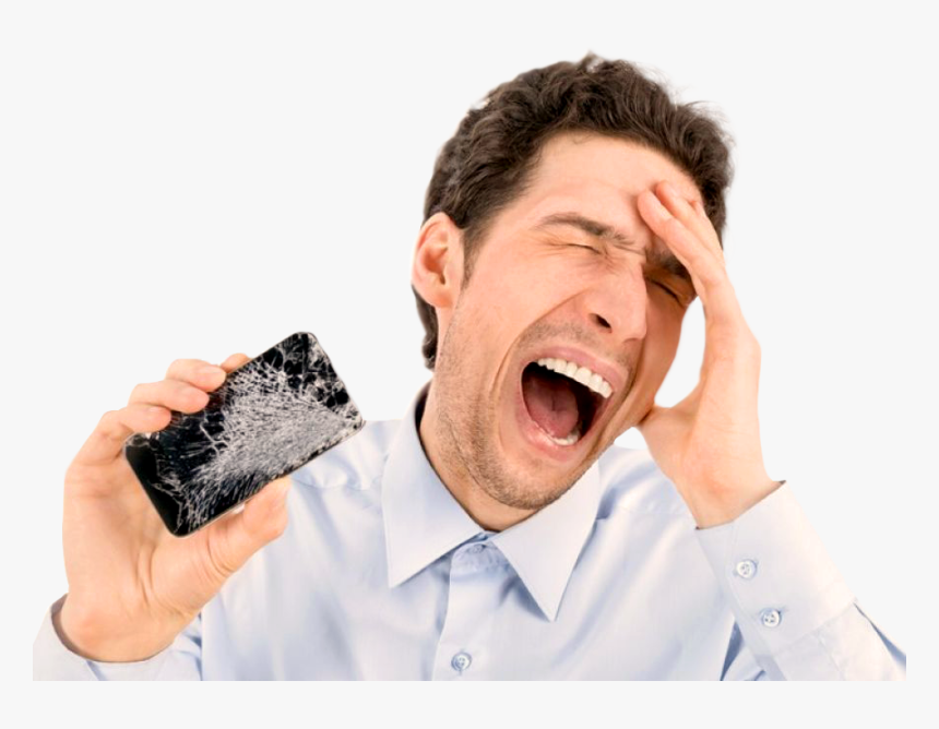 Person With Cracked Screen, HD Png Download , Transparent Png Image ...