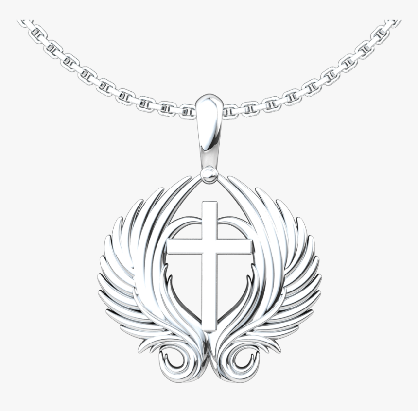 Transparent Cross Necklace Png - 50cm Chaine Argent Maille Forcat, Png ...