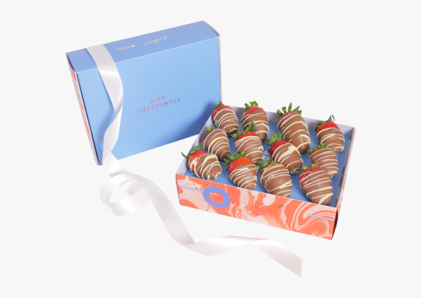 Chocolate Coated Strawberries Box, HD Png Download , Transparent Png ...