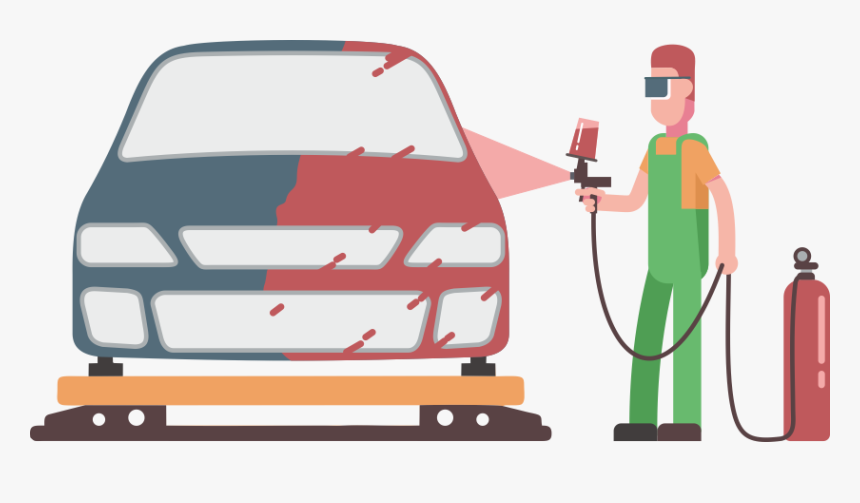Transparent Auto Body Repair Clipart - Pintura De Auto Vector, HD Png ...