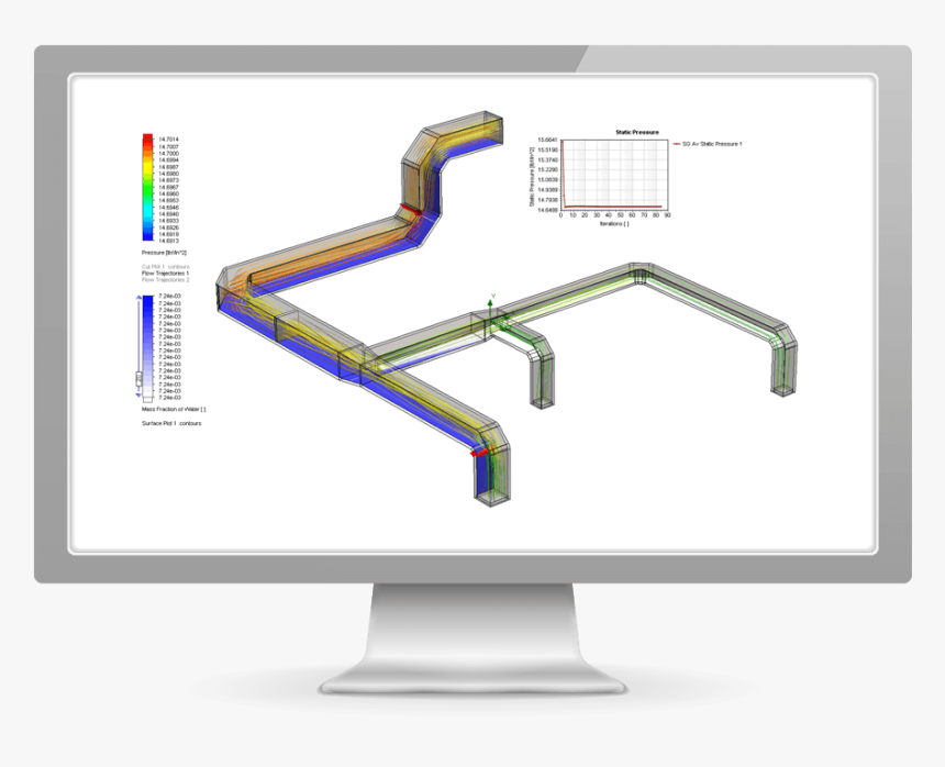 Solidworks Flow Simulation Hvac - Solidworks Hvac Module, HD Png ...